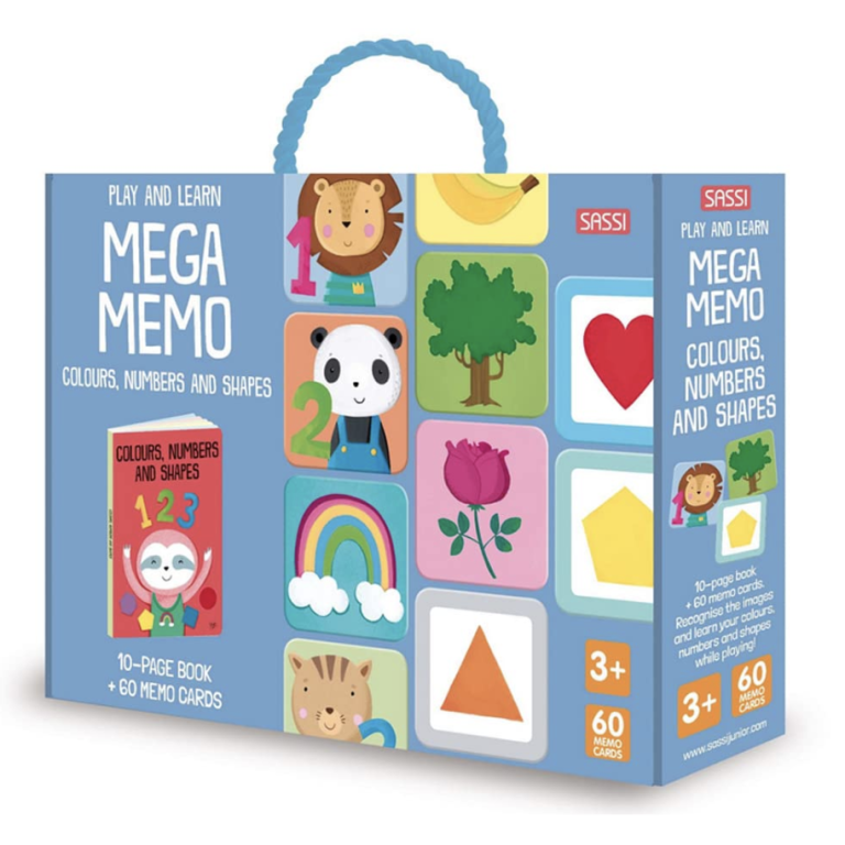 Mega Memo. Colours, Numbers and Shapes