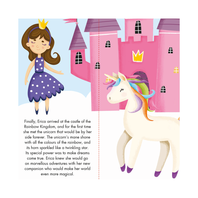Fantasy book and puzzle - Princesses and Unicorns