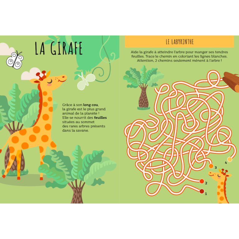 La savane. Stickers et activités